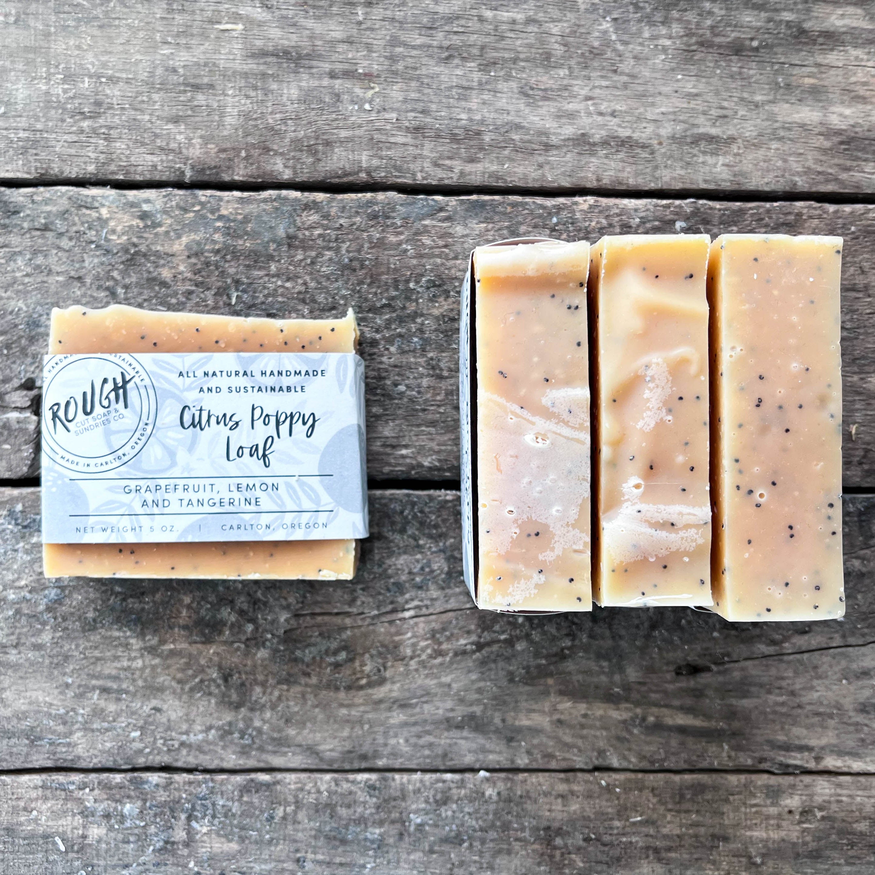 Citrus Poppy Loaf – Rough Cut Soap Company