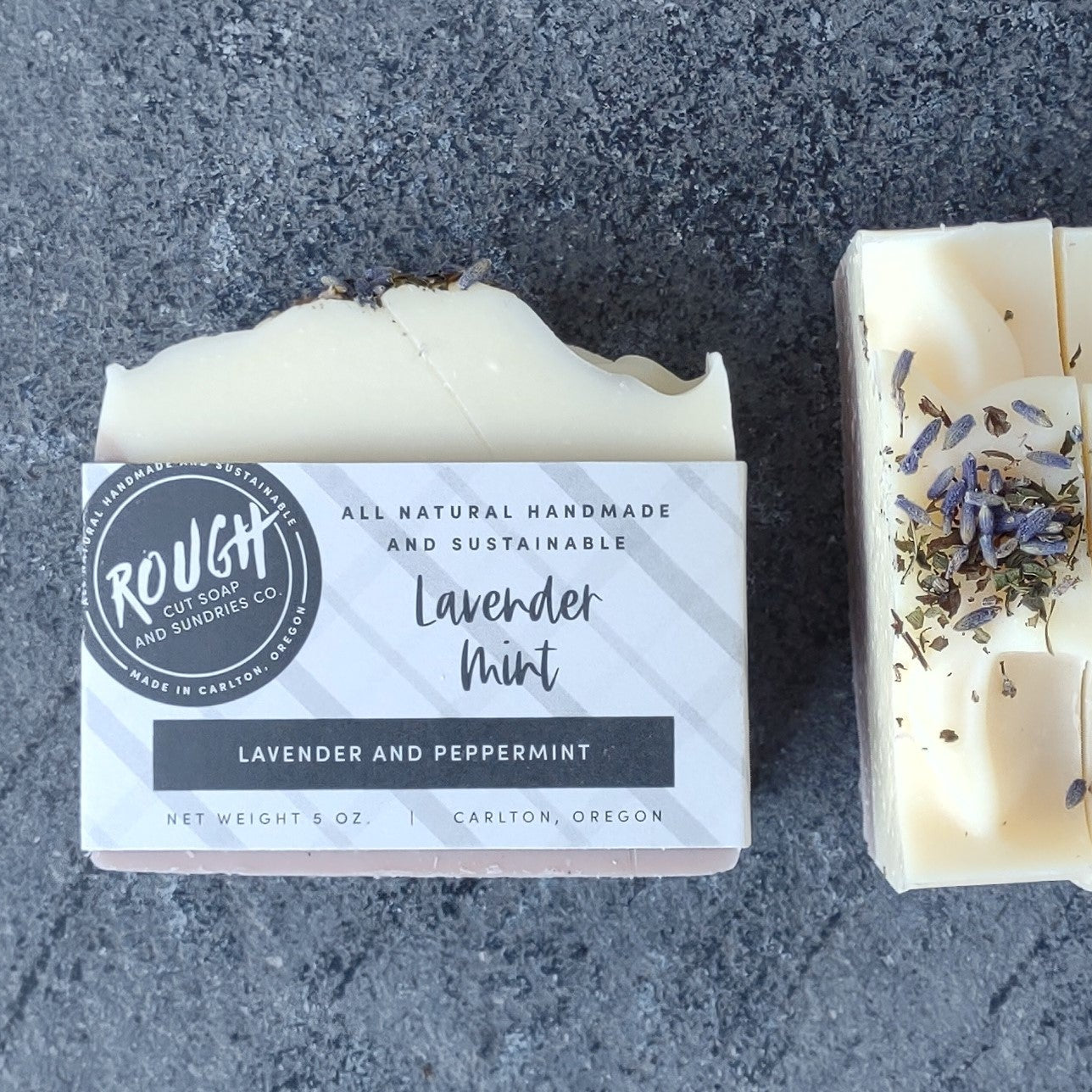 Lavender Mint Handcrafted Artisan Rough Cut Soap – Rough Cut Soap Company